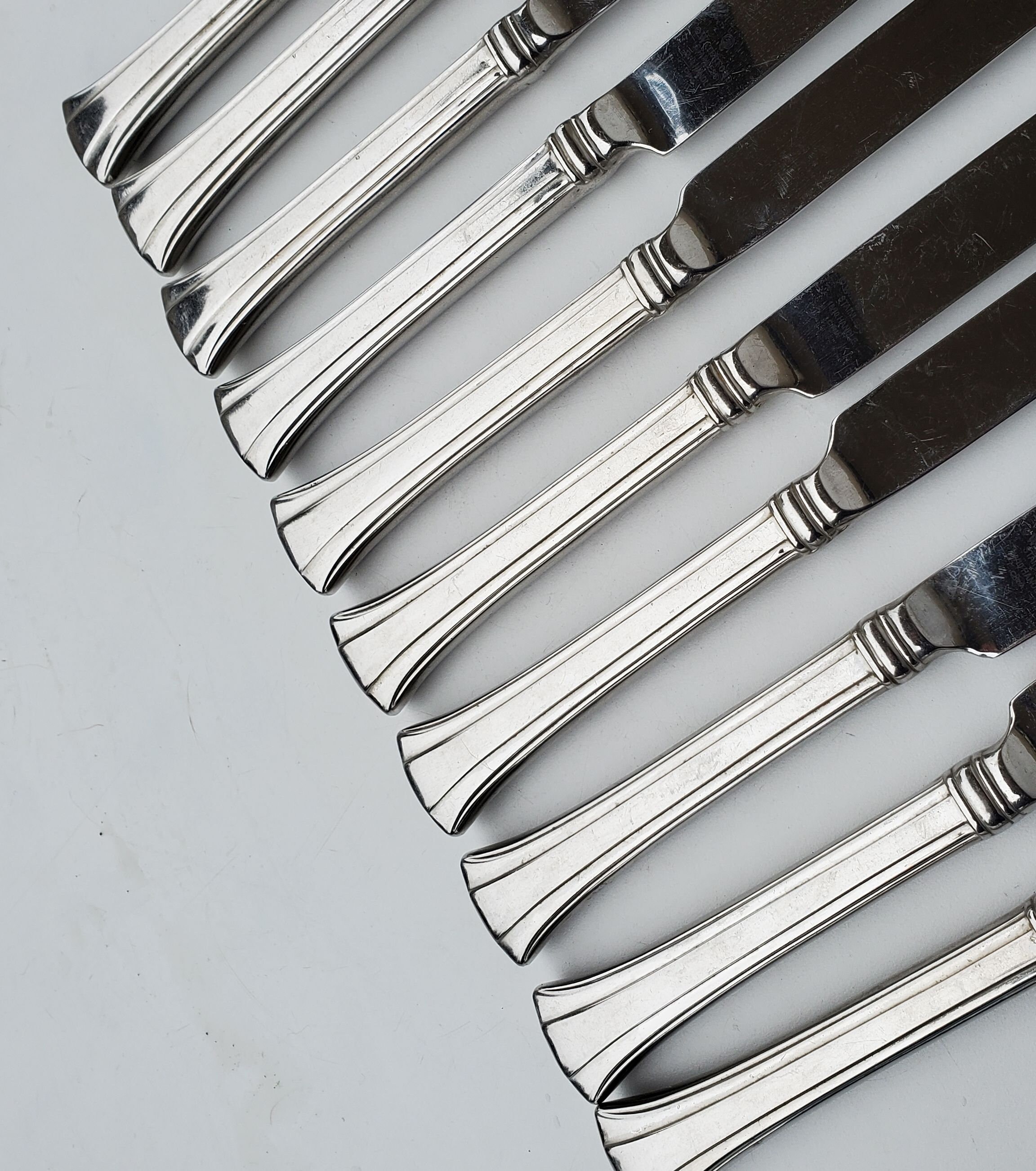 Waterford Monte Clare Stainless Dinner Knife Set of 10 Knives Flared ...