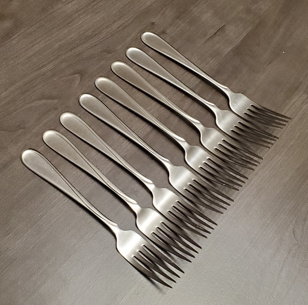 Oneida Flight Reliance Pattern -set of 8 Salad Forks - Glossy Finish ...