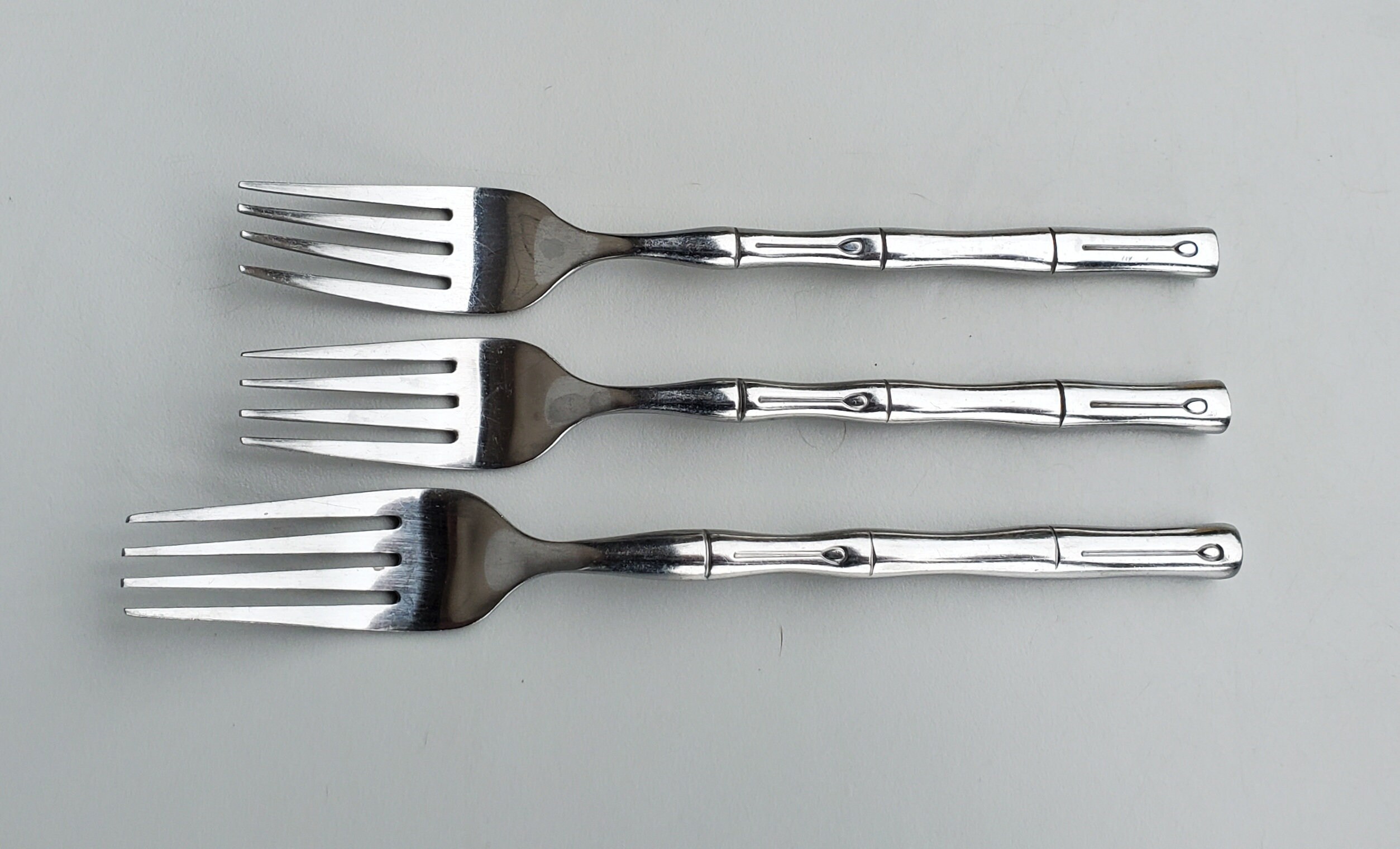 Hampton Silversmiths 18/10 Stainless Bamboo Pattern Set of 3 Forks 1 ...