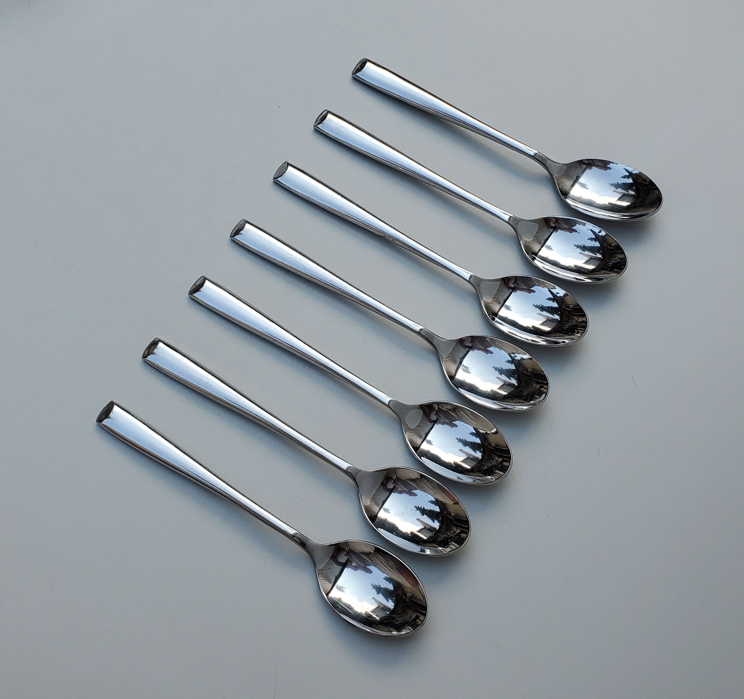 Cambridge Stainless CBS226 Pattern Set of 7 Soup Spoons Glossy Finish ...
