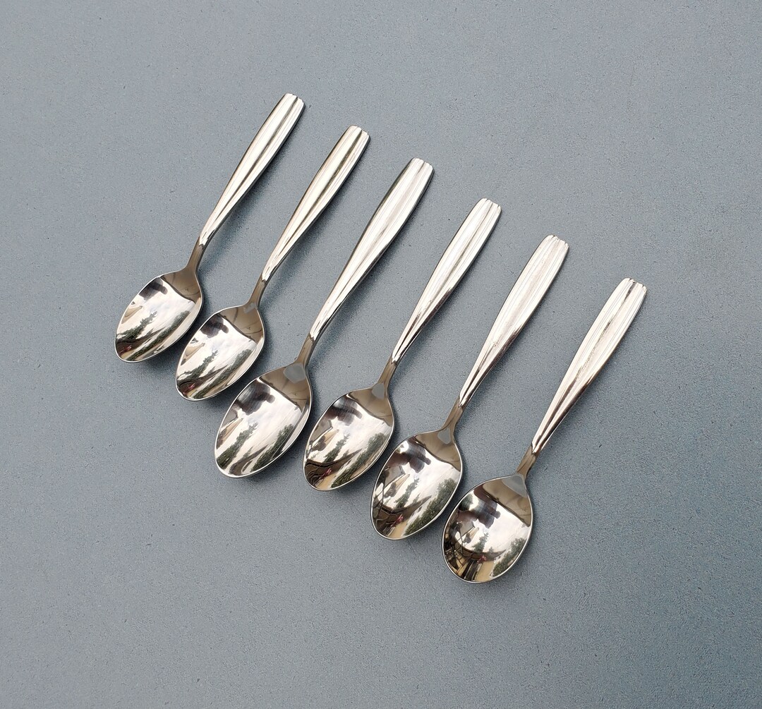Oneida 18/10 Stainless Paulo Pattern - Mixed Lot of 6 Spoons - 1 Soup ...