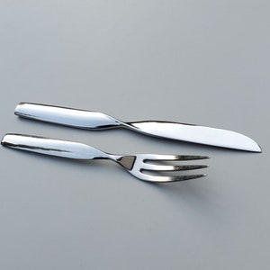 Sasaki Stainless Double Helix Pattern - Two Piece Set - 1 Dinner Fork ...
