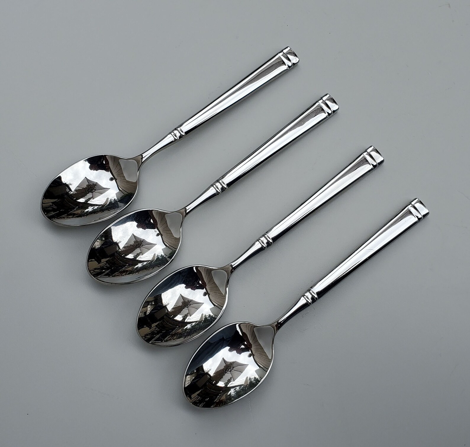 Mikasa Forged Stainless Steel - MIS60 Pattern - Set of 4 Soup Spoons ...