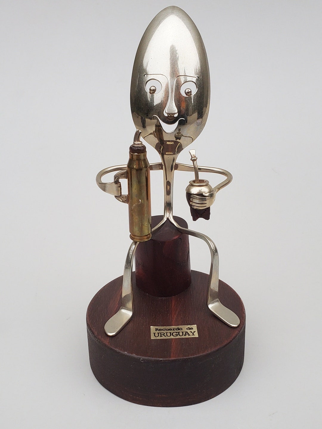 Vintage 1960's Era Bartender Figural Spoon Man Art Sculpture Made in ...