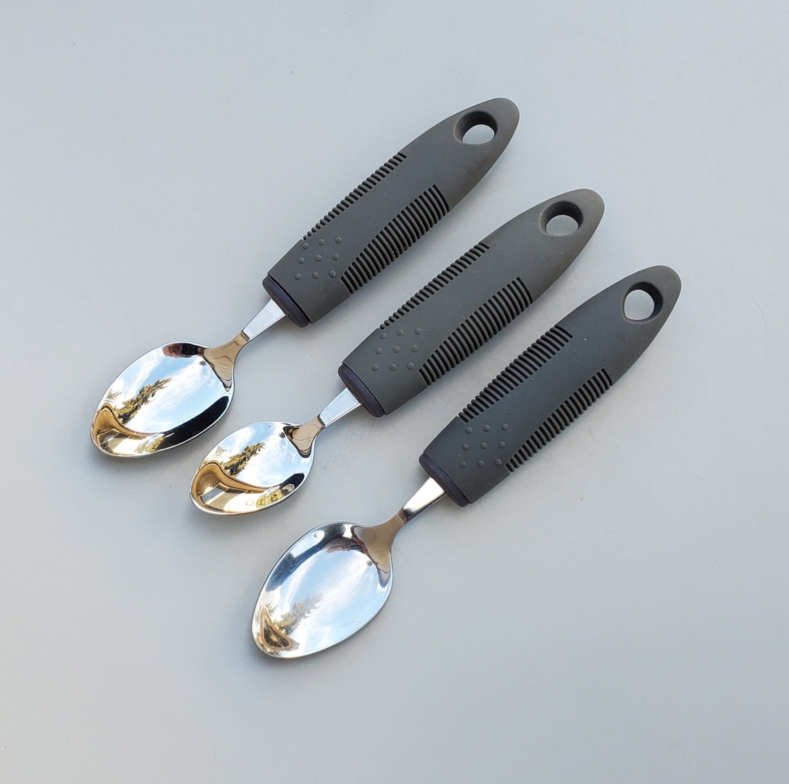 Adaptive Spoon Set - Set of 3 Spoons - Sure Grip Oversized Handles ...