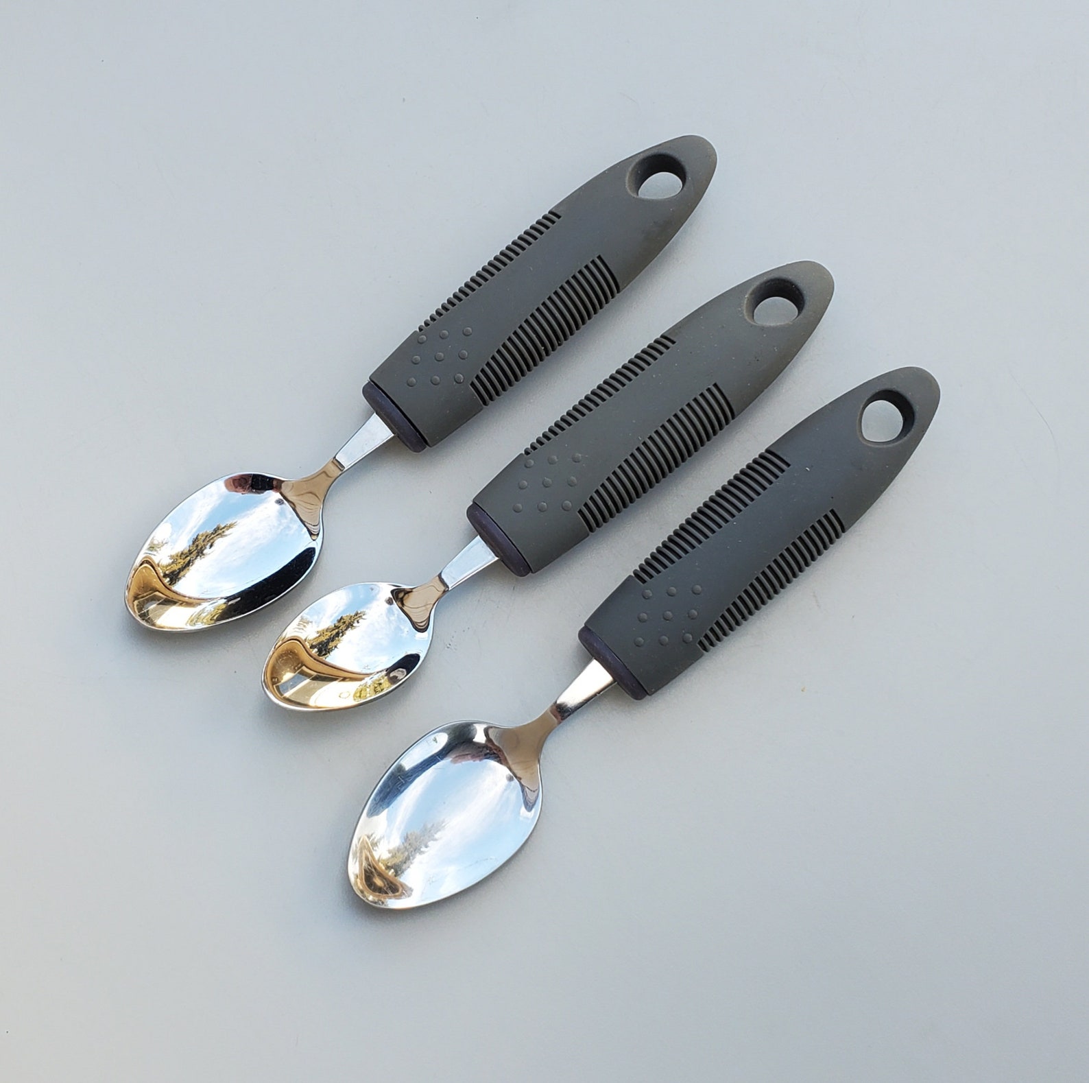 Adaptive Spoon Set - Set of 3 Spoons - Sure Grip Oversized Handles ...