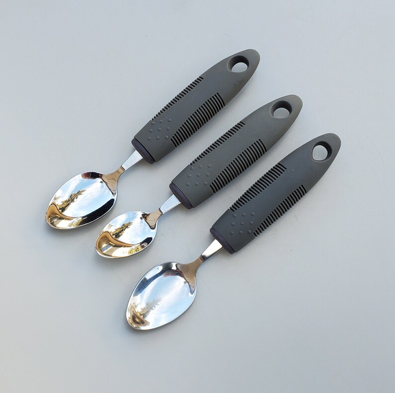 Adaptive Spoon Set - Set of 3 Spoons - Sure Grip Oversized Handles ...