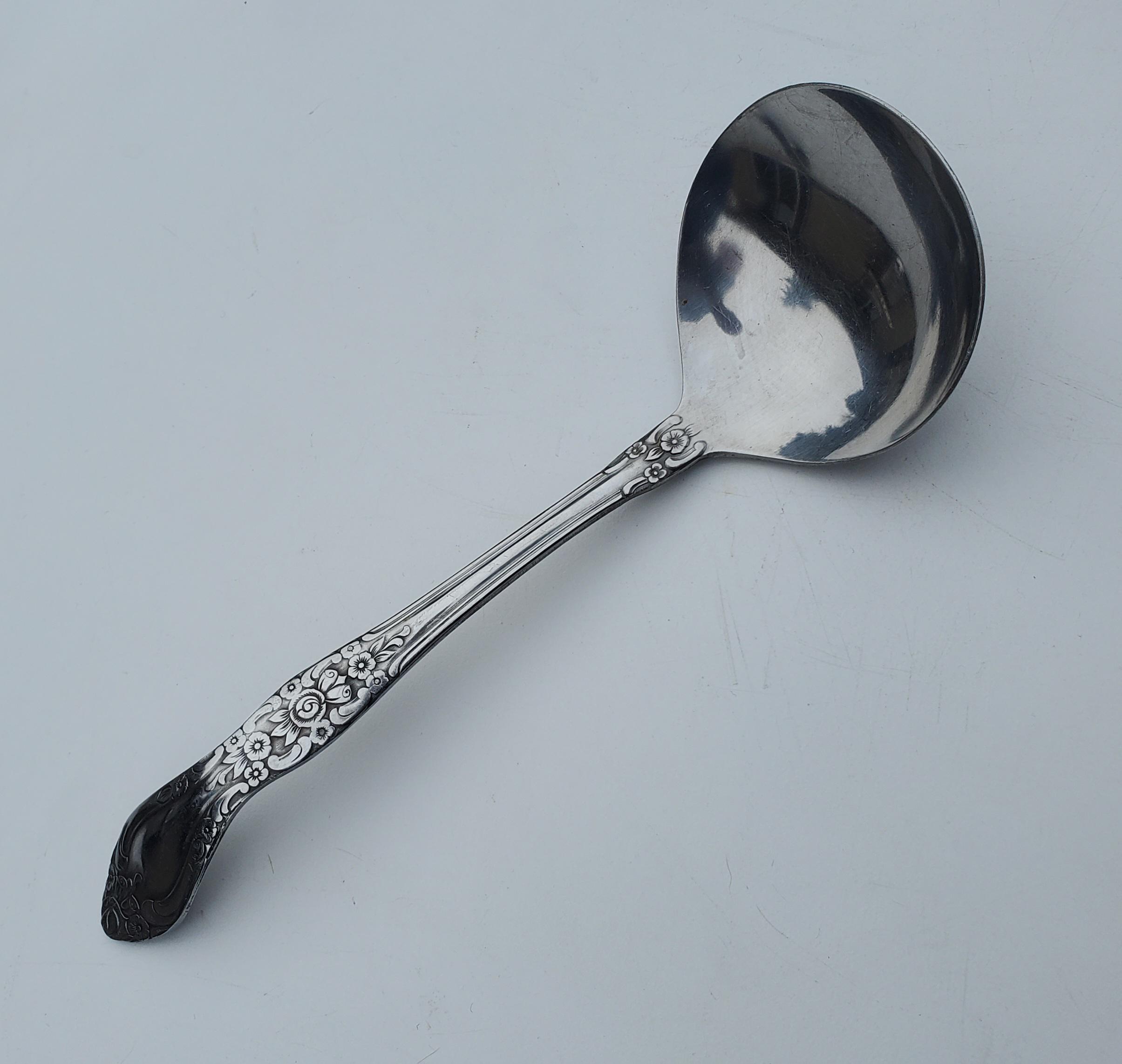 Oneida Northland Stainless Carolina Pattern - Gravy Ladle - Glossy ...