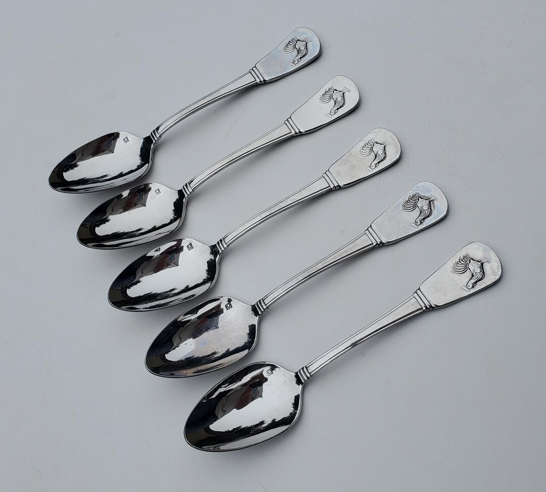Cuisinart French Rooster Soup Spoons - Stainless Steel Set of 5 - Etsy