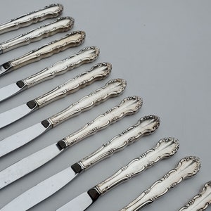 Oneida 1881 Rogers Silverplate Flirtation Pattern - Set of 11 Dinner ...
