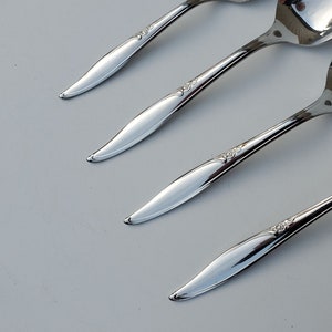 Kenwood Stainless Forever Rose Pattern - Set of 4 Spoons - 3 Soup ...