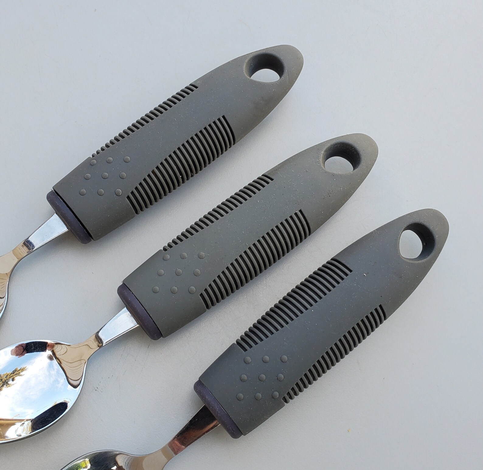 Adaptive Spoon Set - Set of 3 Spoons - Sure Grip Oversized Handles ...