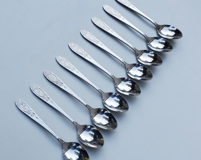 Japan Stainless Mini Espresso Cocktail Spoons - Set of 9 Spoons - Rose ...