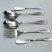 Oneida Deluxe Stainless Yankee Clipper Pattern Set of 5 Serving Pieces 2 Large Serving Spoons 1 ...