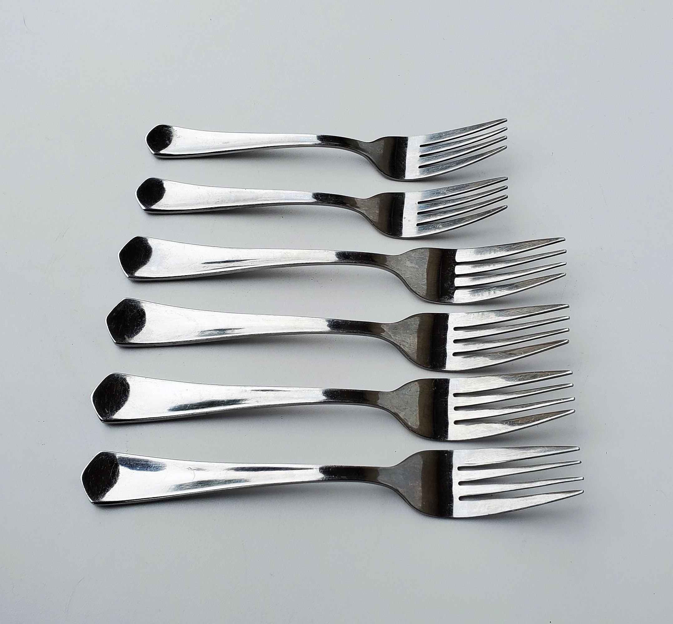 Cuisinart Sienna Stainless Mixed Lot Set of 6 Forks Includes 4 Dinner ...