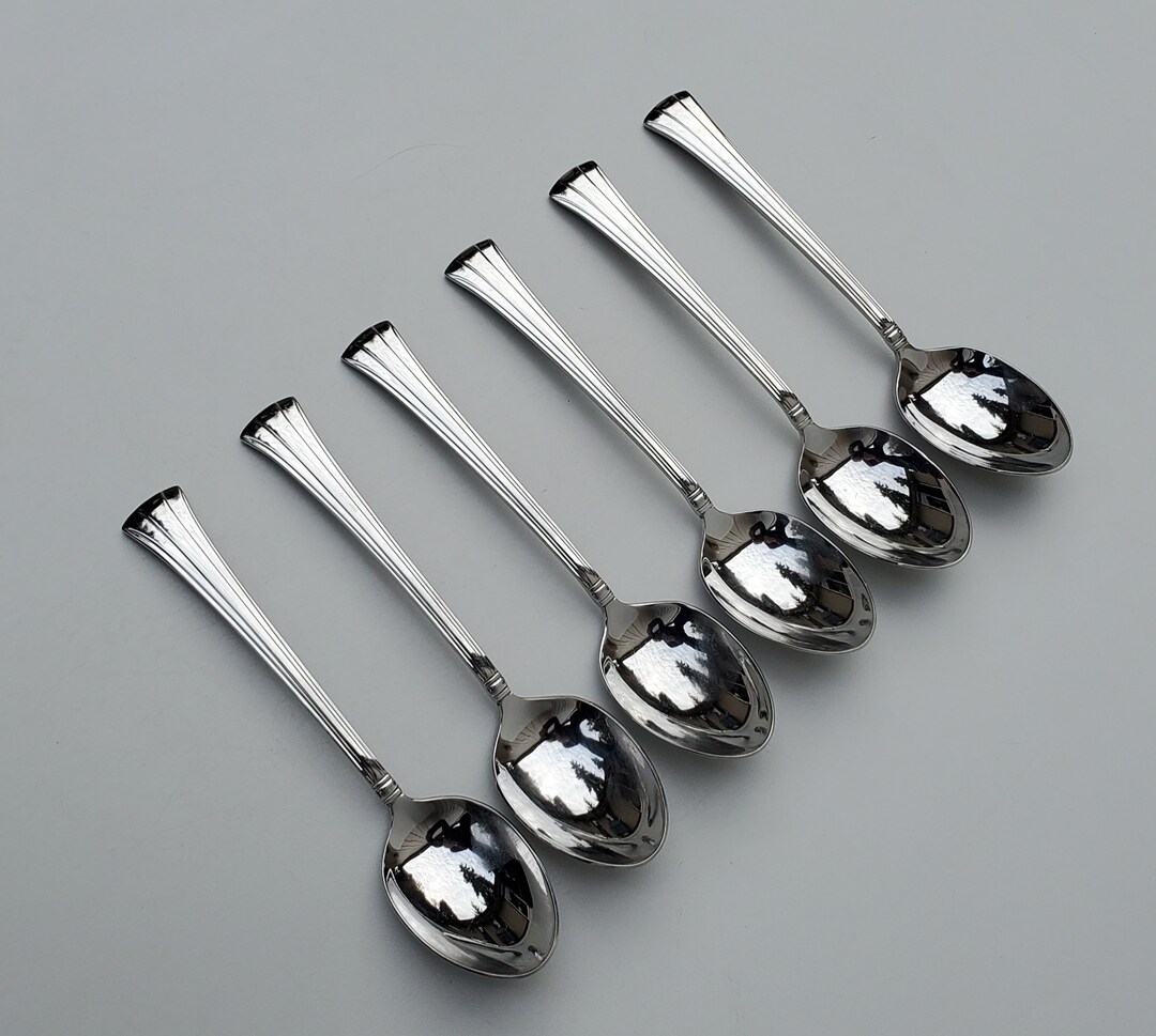 Waterford 18/10 Stainless Mont Clare Pattern Set of 5 Soup Spoons ...