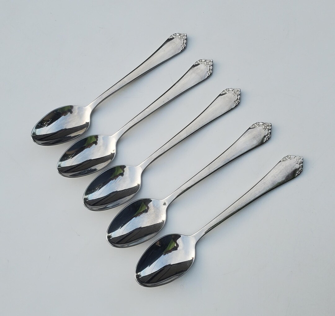 Hampton Silversmiths 18/10 Stainless Felicia Pattern - Set of 5 Soup ...