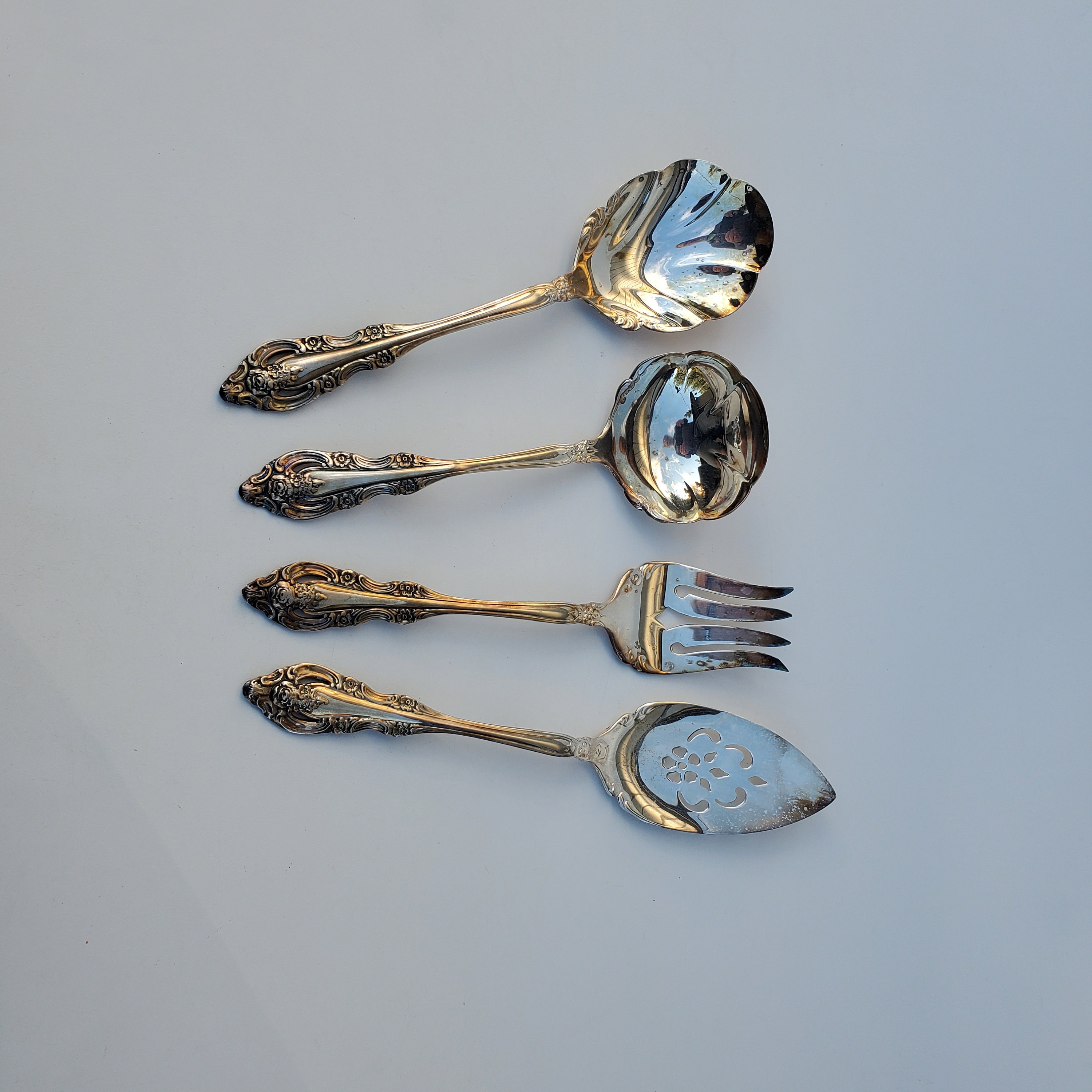 Oneida Community Silver Artistry Pattern Set of 4 Serving - Etsy