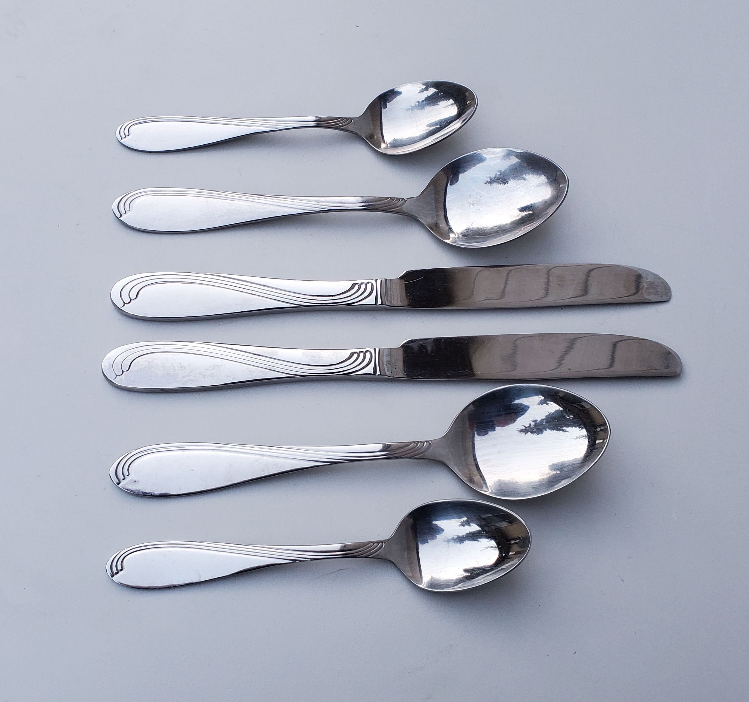 Oneida Camber Cresta Windswept Scroll Pattern - Mixed Lot of 6 Pieces ...