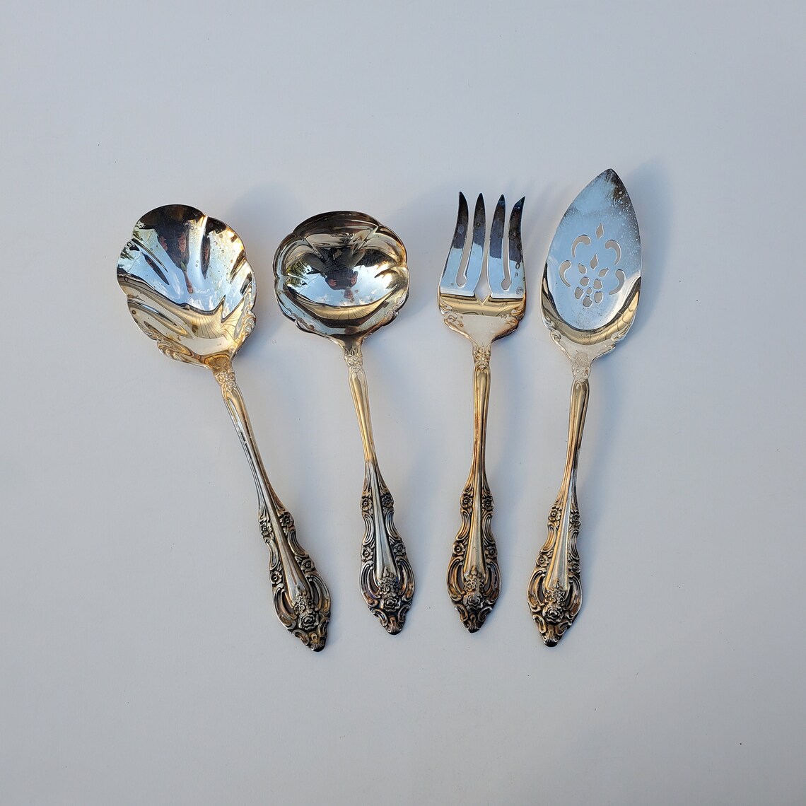 Oneida Community Silver Artistry Pattern Set of 4 Serving - Etsy