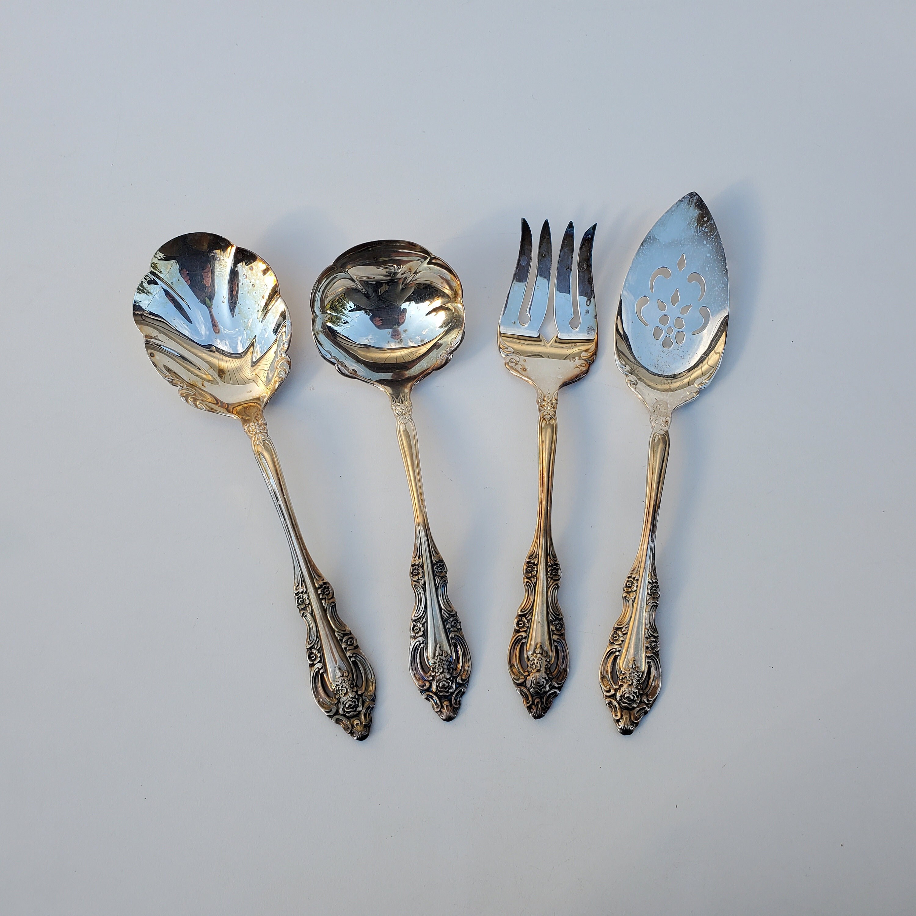 Oneida Community Silver Artistry Pattern Set of 4 Serving - Etsy