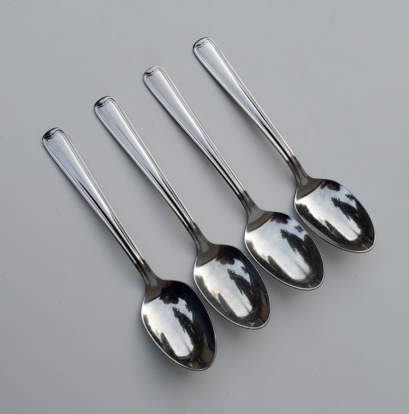 Oneida Northland Pacific Thor Pattern Stainless Set of 4 Teaspoons ...