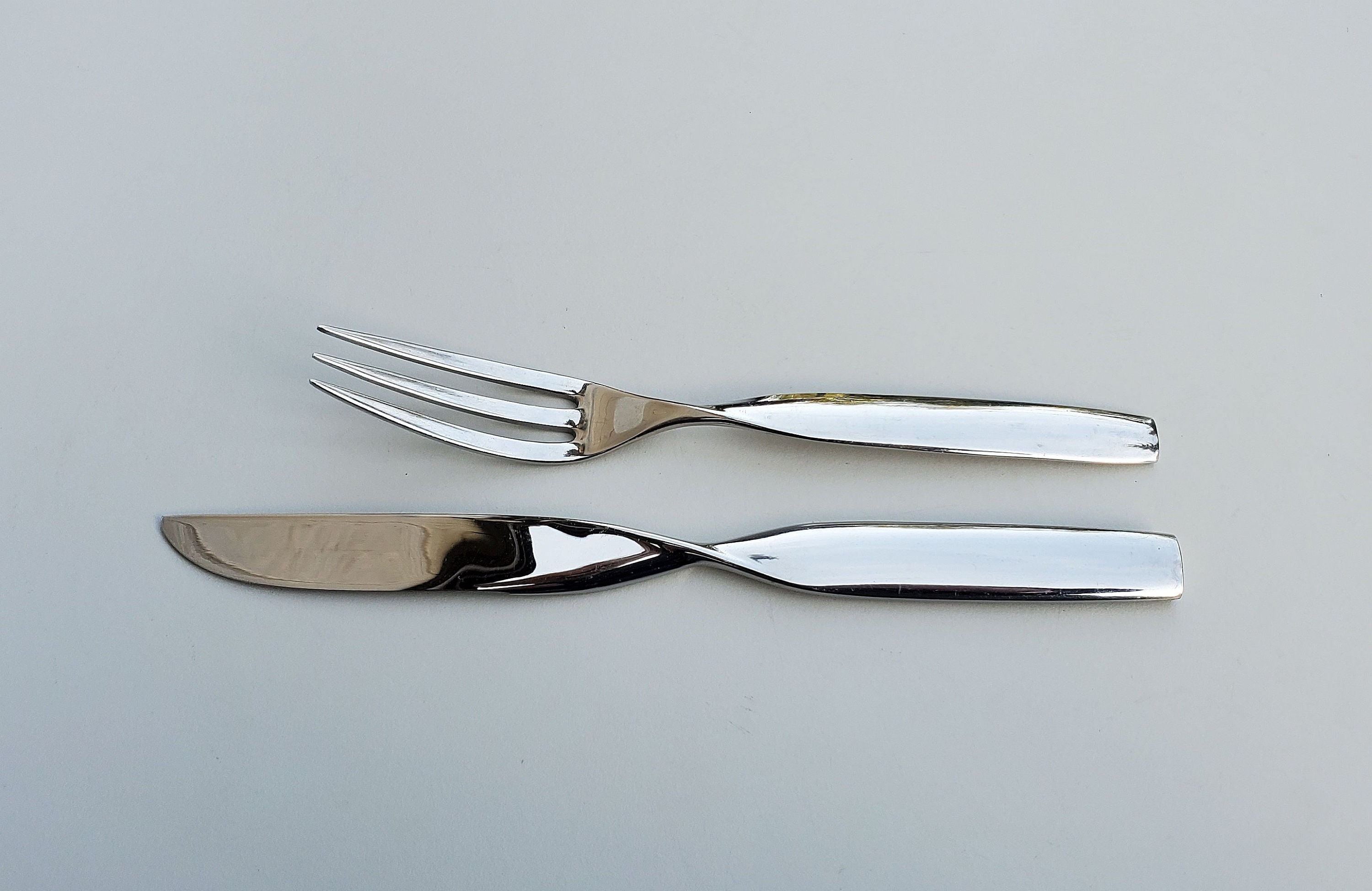 Sasaki Stainless Double Helix Pattern Two Piece Set 1 Dinner Fork 1 ...
