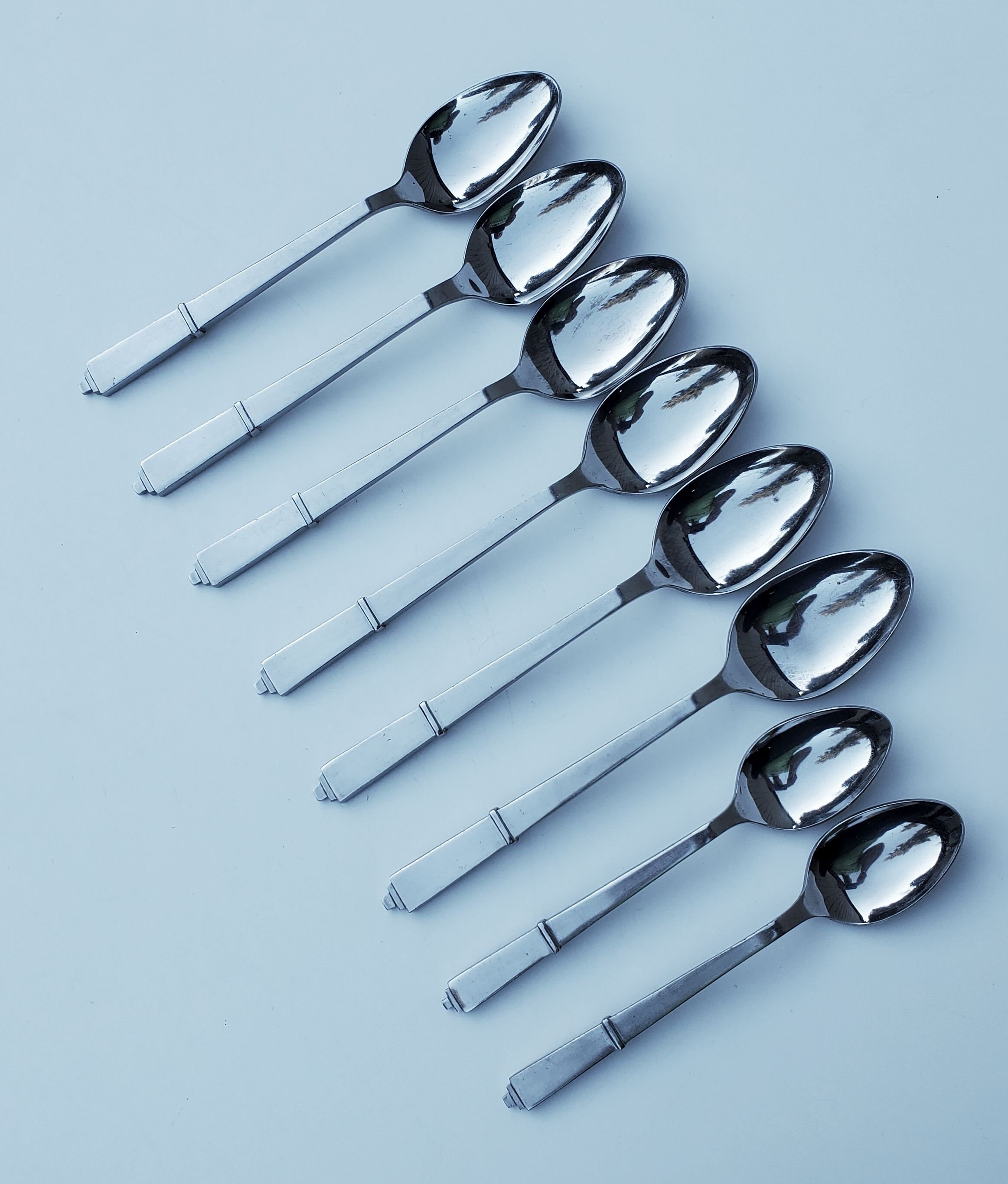 Stanley Roberts Stuart 1 SRI Set of 8 Spoons 6 Soup Spoons 2 Teaspoons ...