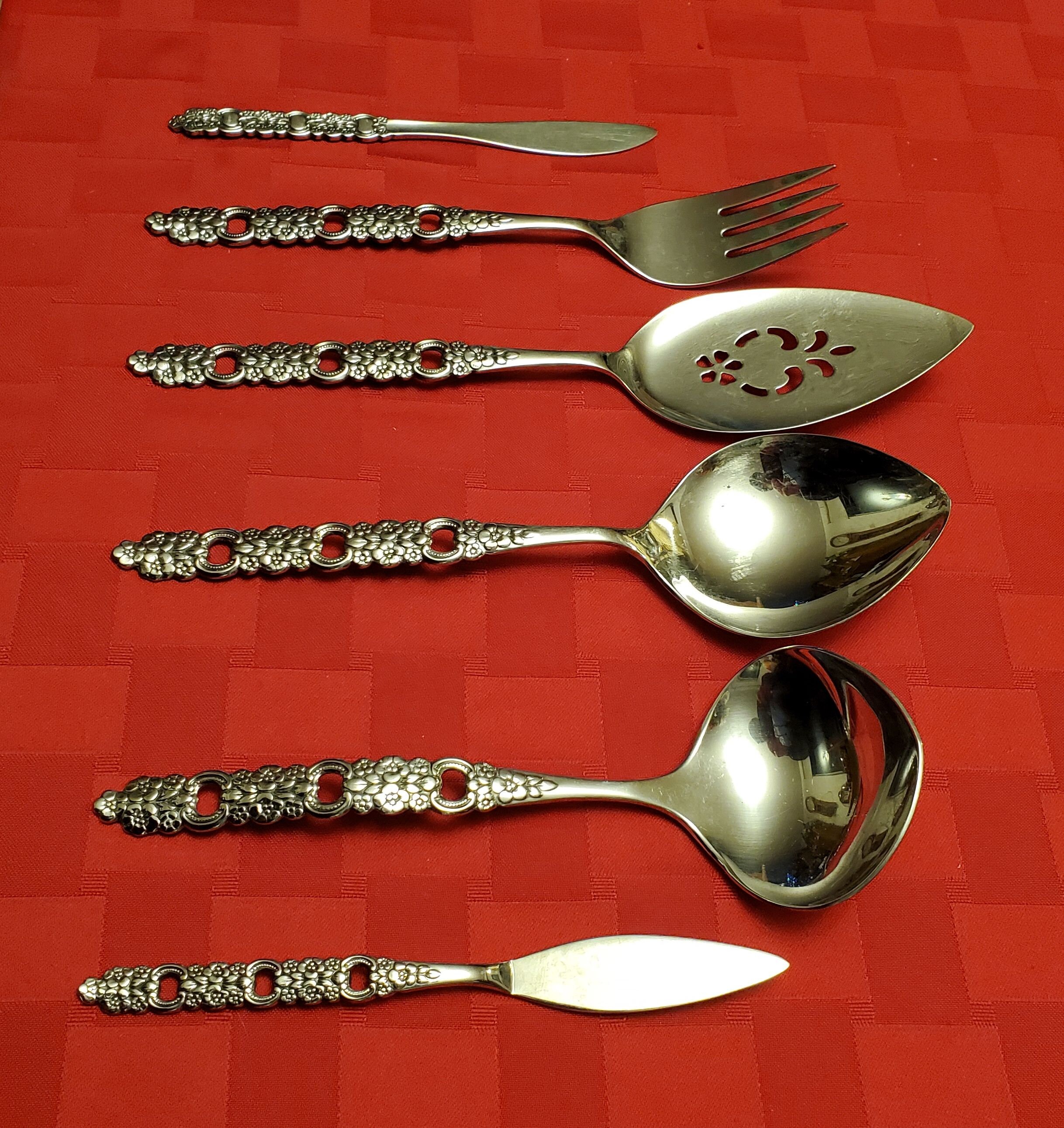 Oneida Community Stainless Viola Voila Pattern - Set of 6 Serving ...