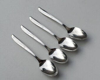 Oneida Community Stainless Twin Star Pattern Set of 6 Sugar and Jelly ...