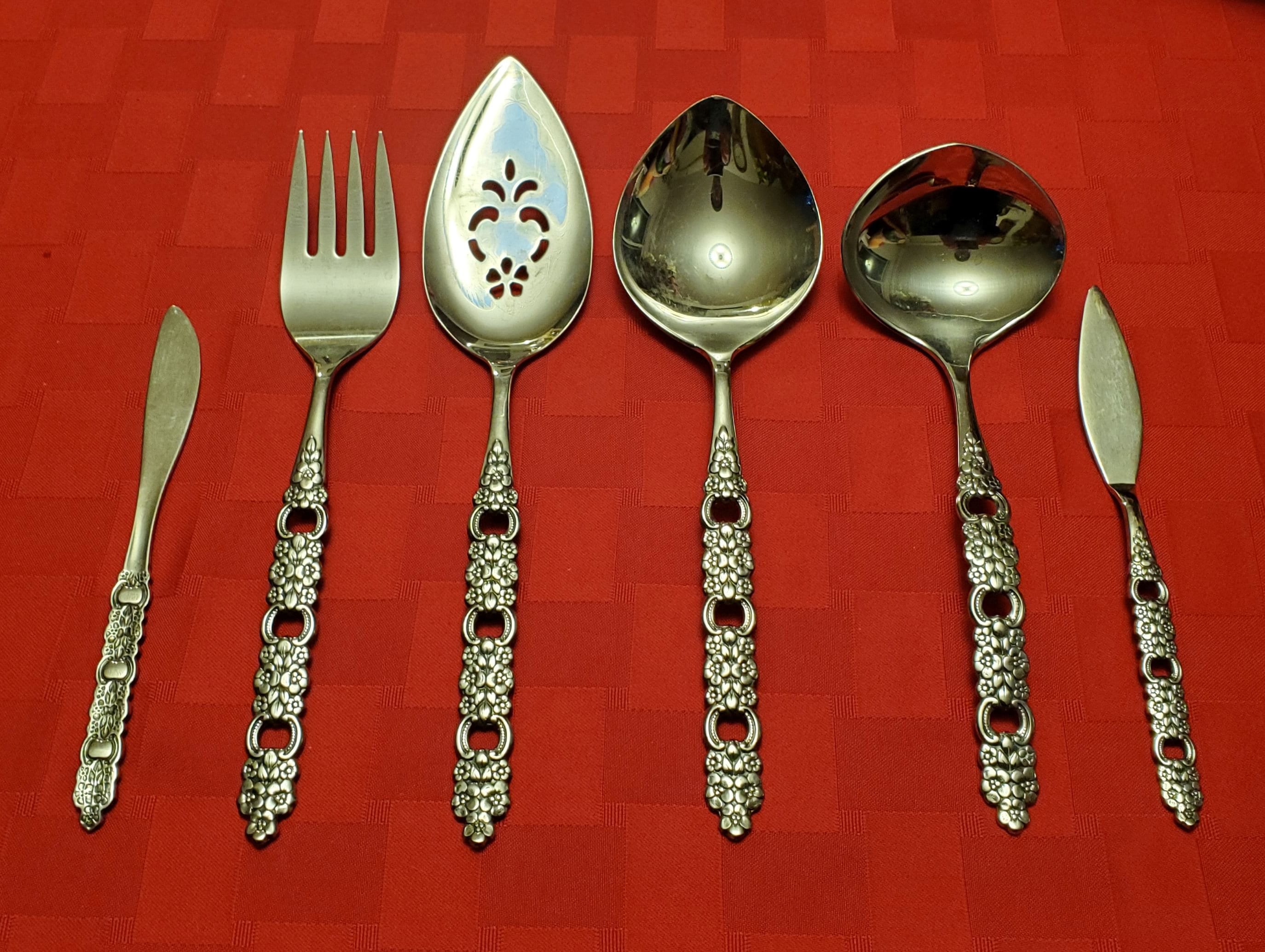 Oneida Community Stainless Viola Voila Pattern - Set of 6 Serving ...