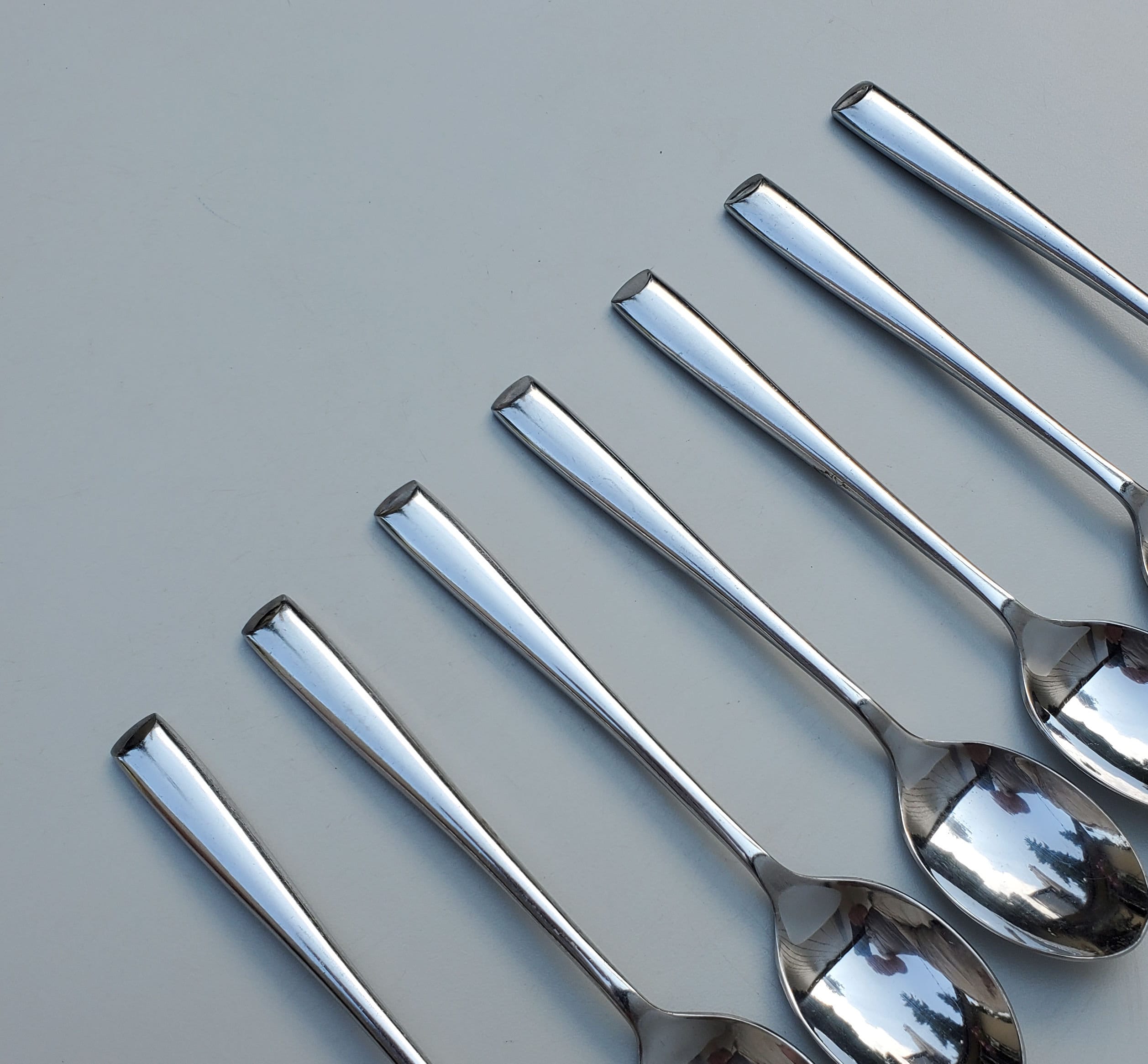 Cambridge Stainless CBS226 Pattern Set of 7 Soup Spoons Glossy Finish ...