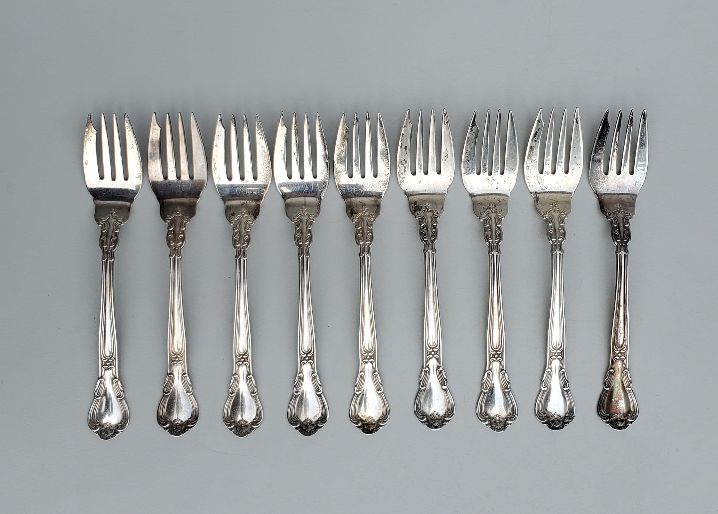 Gorham Sterling Chantilly Pattern Set of 9 Sterling Silver - Etsy