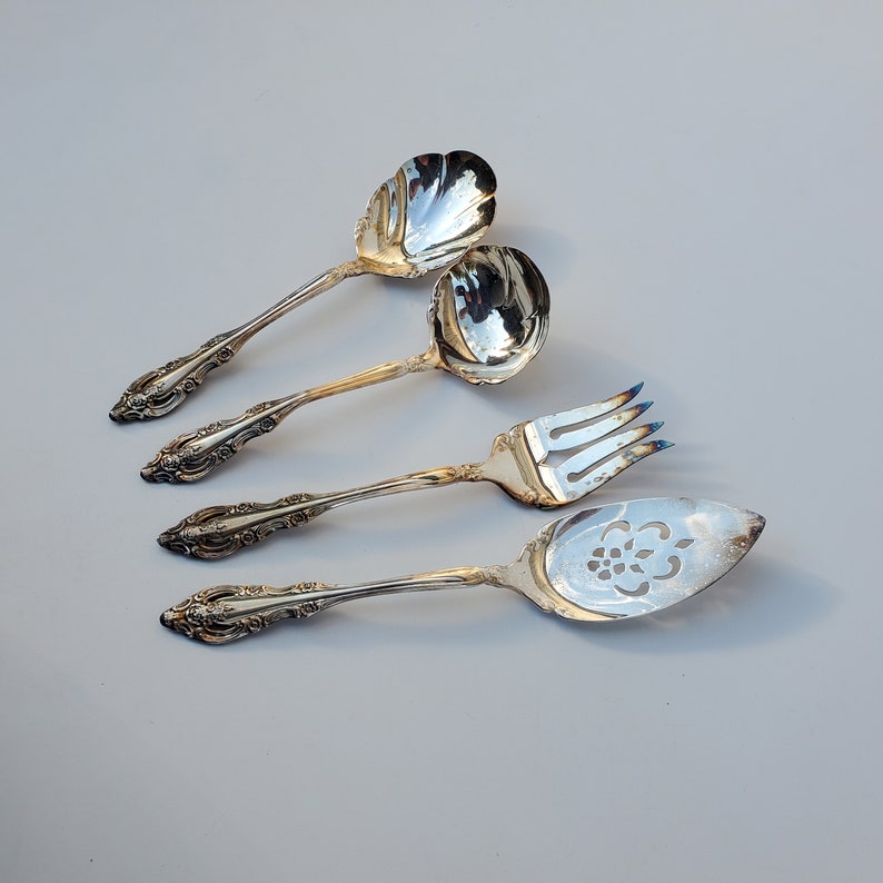 Oneida Community Silver Artistry Pattern Set of 4 Serving - Etsy