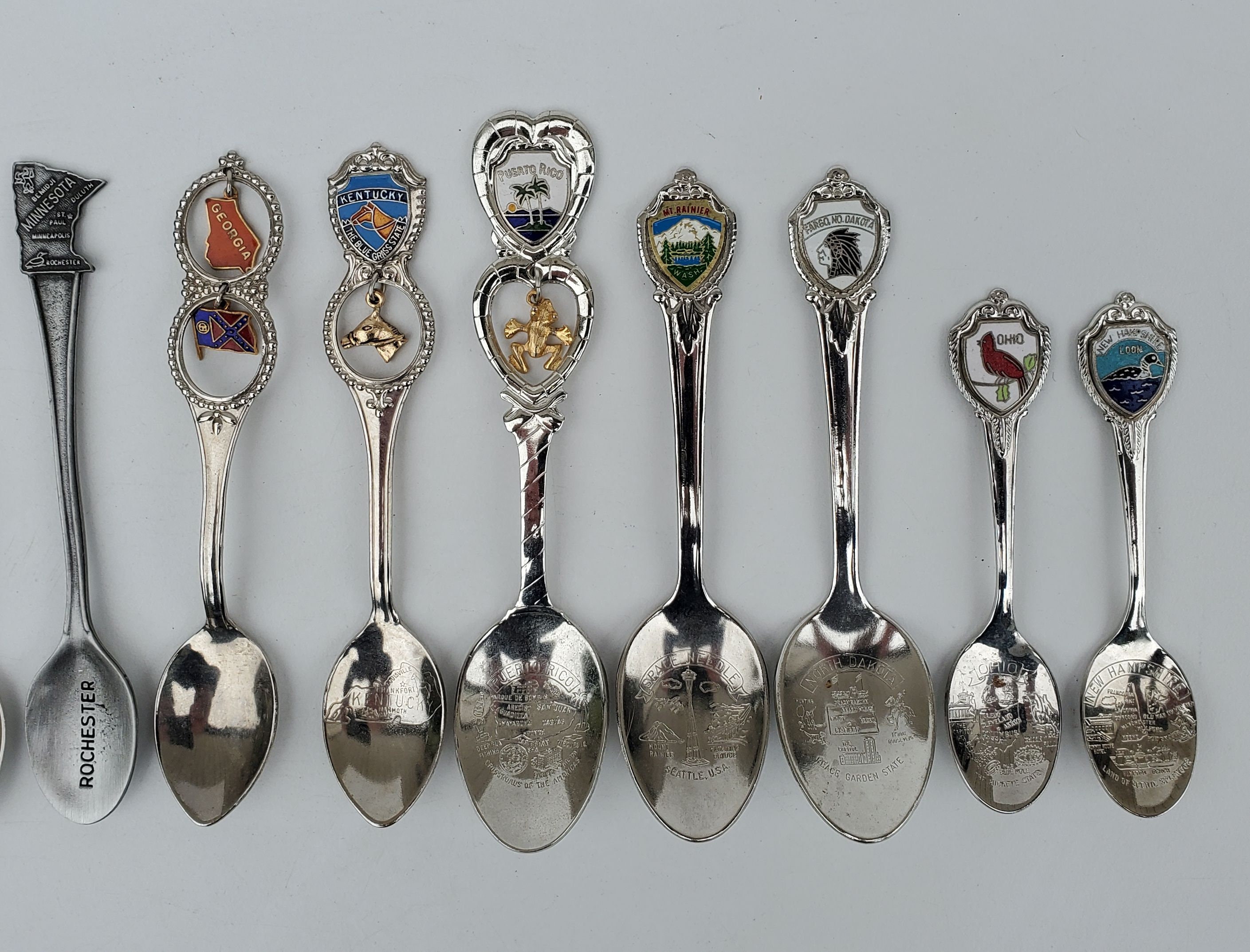 Set of 13 Collector Novelty Spoons Kentucky Georgia Minnesota - Etsy