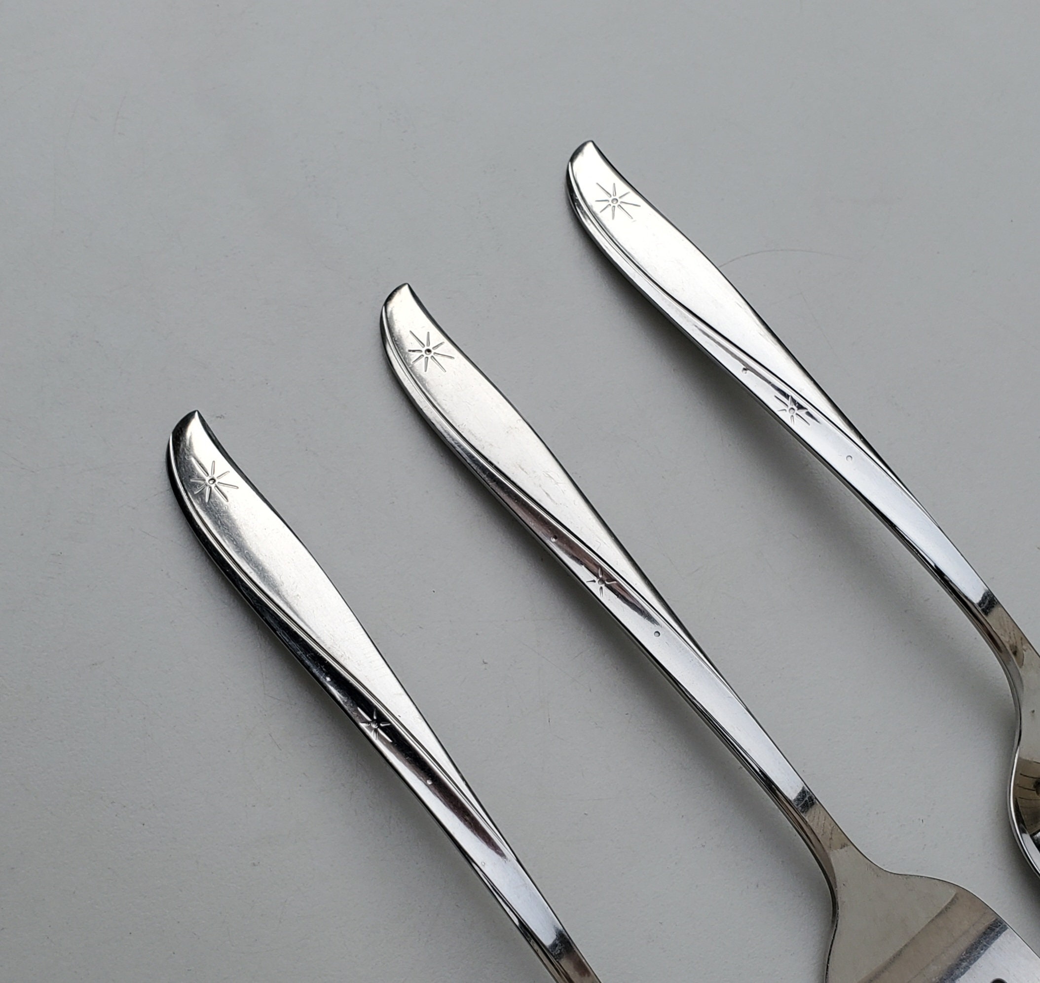 Oneida Community Stainless Twin Star Pattern Set of 3 Serving Pieces ...