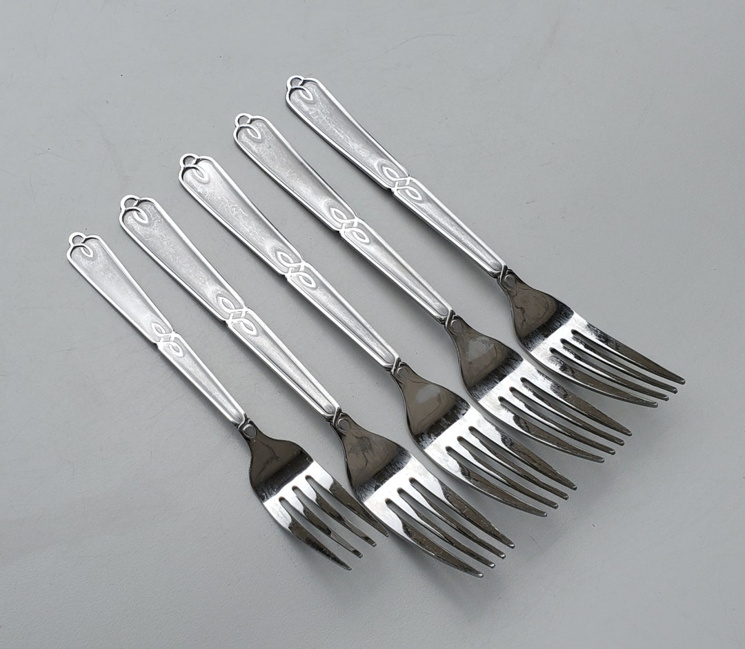 Gibson Stainless Flatware GIA54 Pattern - Mixed Lot of 5 Forks - 4 ...
