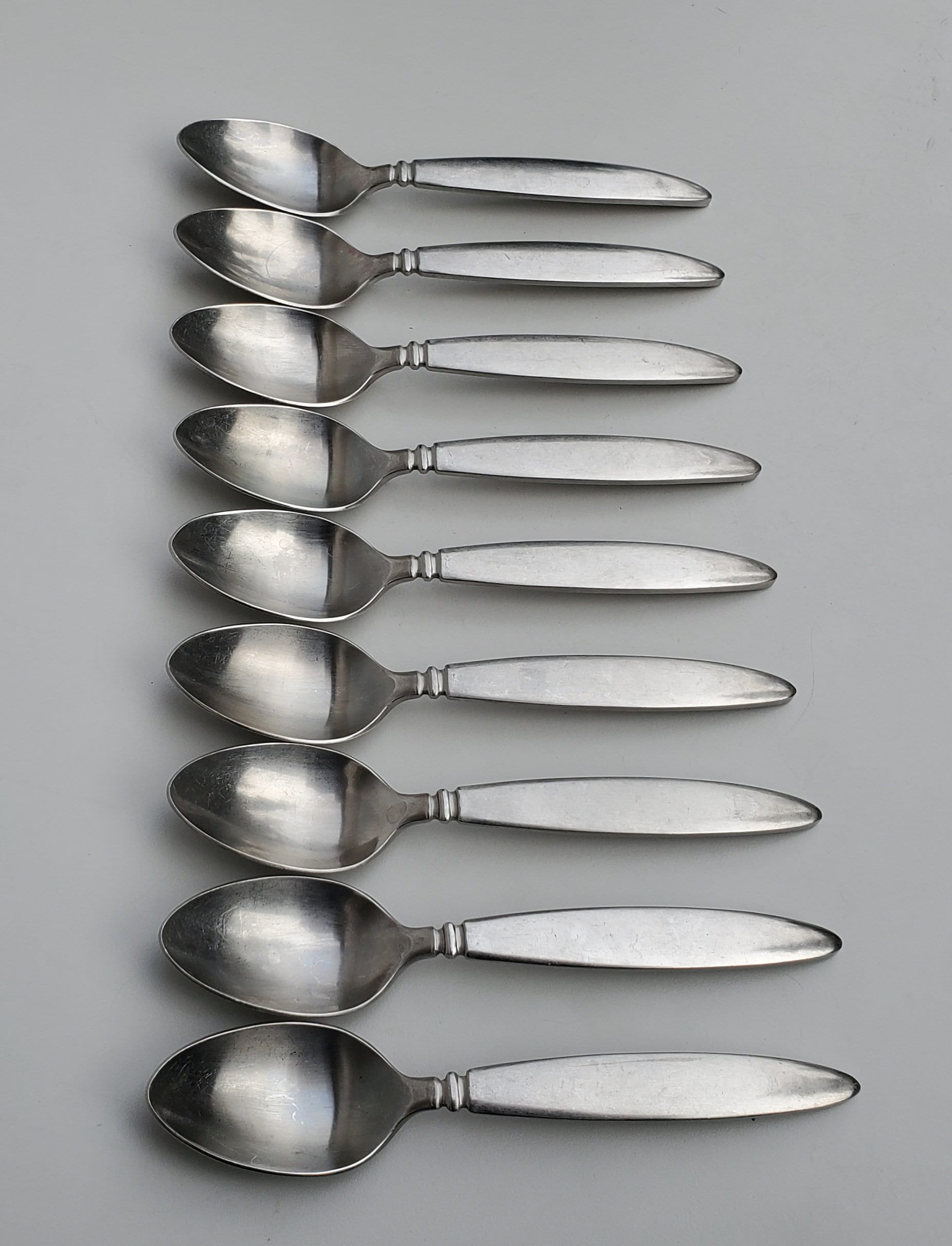 Farberware Katie Pattern Flatware Set of 9 Soup Spoons - Satin Handle ...