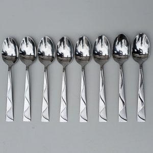 Jcpenney Stainless Flatware Jazz Pattern Set of 8 Soup Spoons Home ...