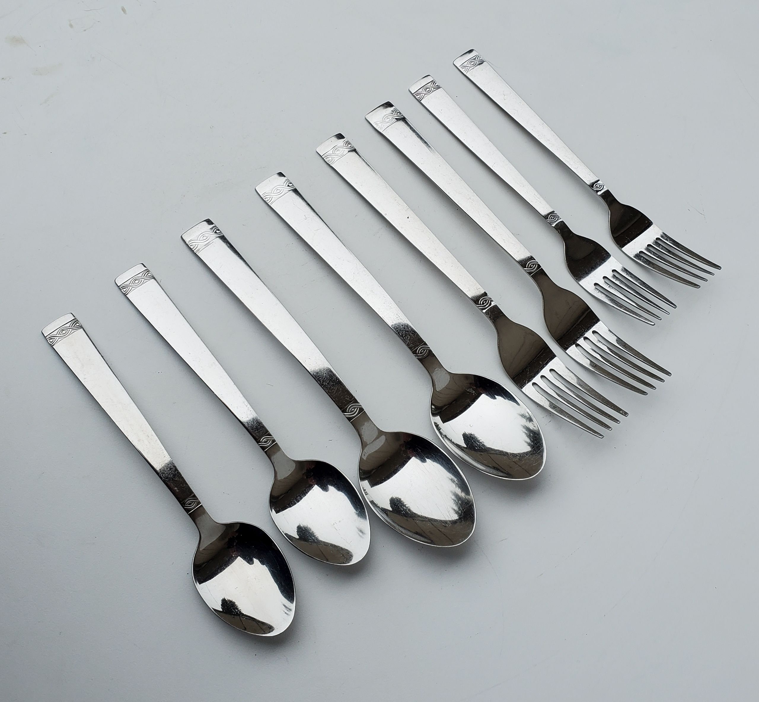 Cambridge Stainless Danielle Pattern Flatware - Mixed Lot of 8 Pieces ...