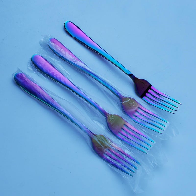 Rainbow Fork Set - Etsy