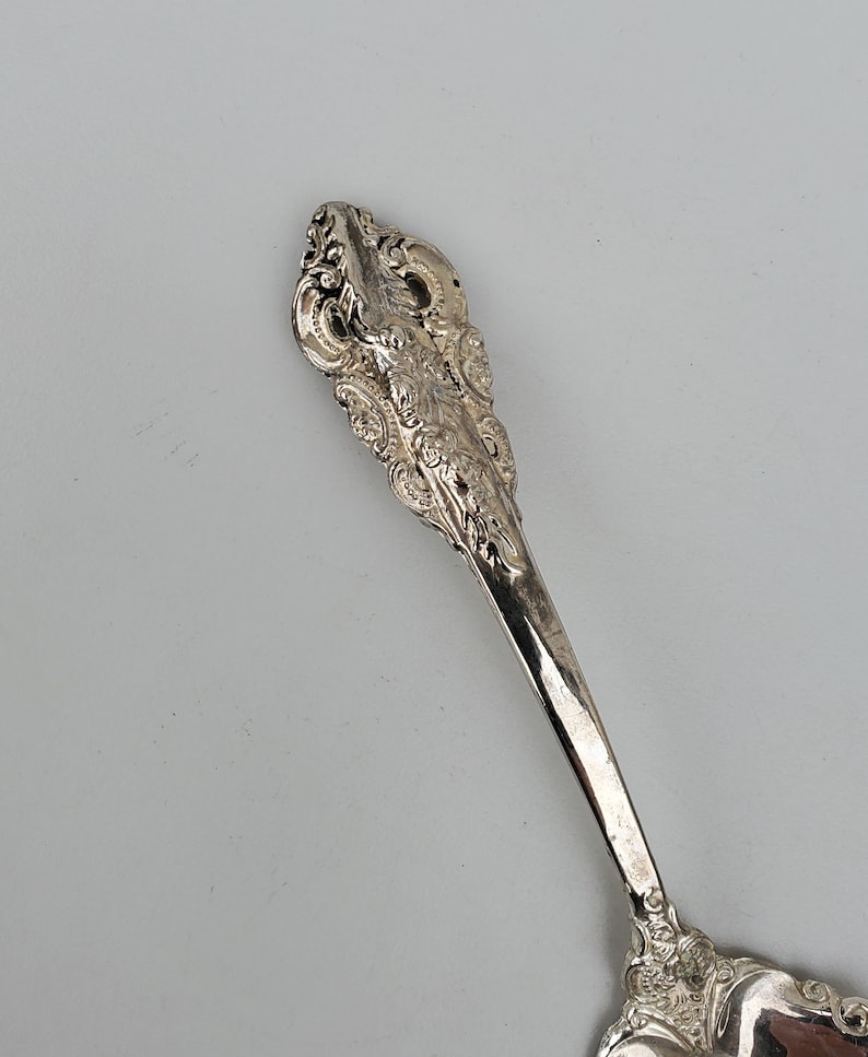 Godinger Silverplate Baroque Pattern Gravy Ladle Ornate Handle Design ...