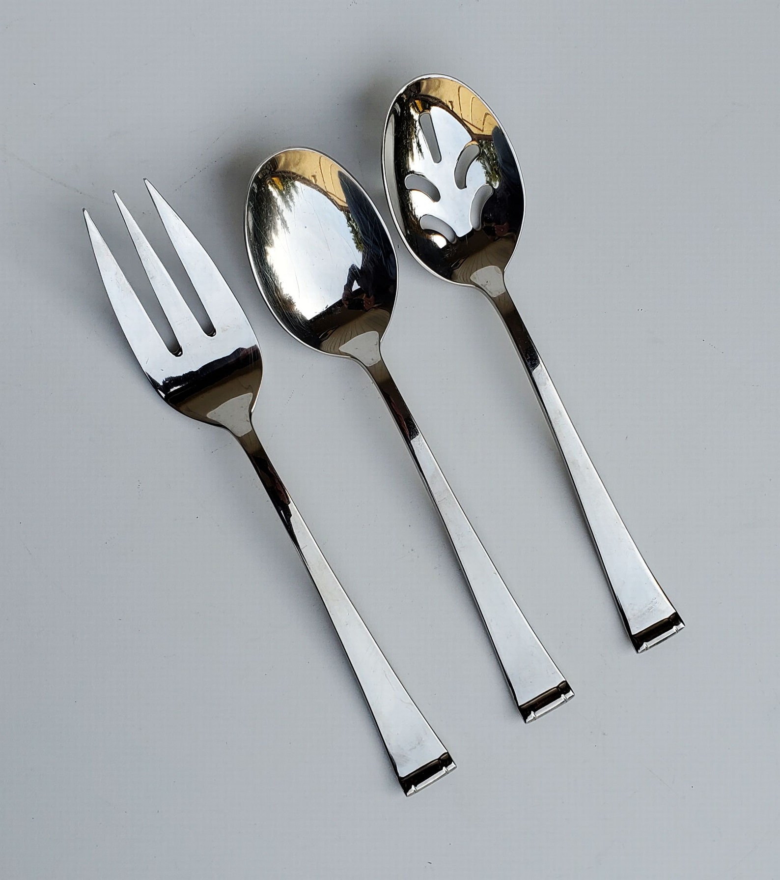 Reed and Barton Gatehouse Stainless Serving Pieces Set of 3 Pcs 1 Large ...