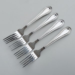 Towle Stainless Magnolia Pattern - Set of 4 Dinner Forks - Glossy ...