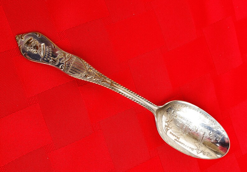 U S Battleship Maine Commemorative Novelty Spoon Captain Sigsbee ...