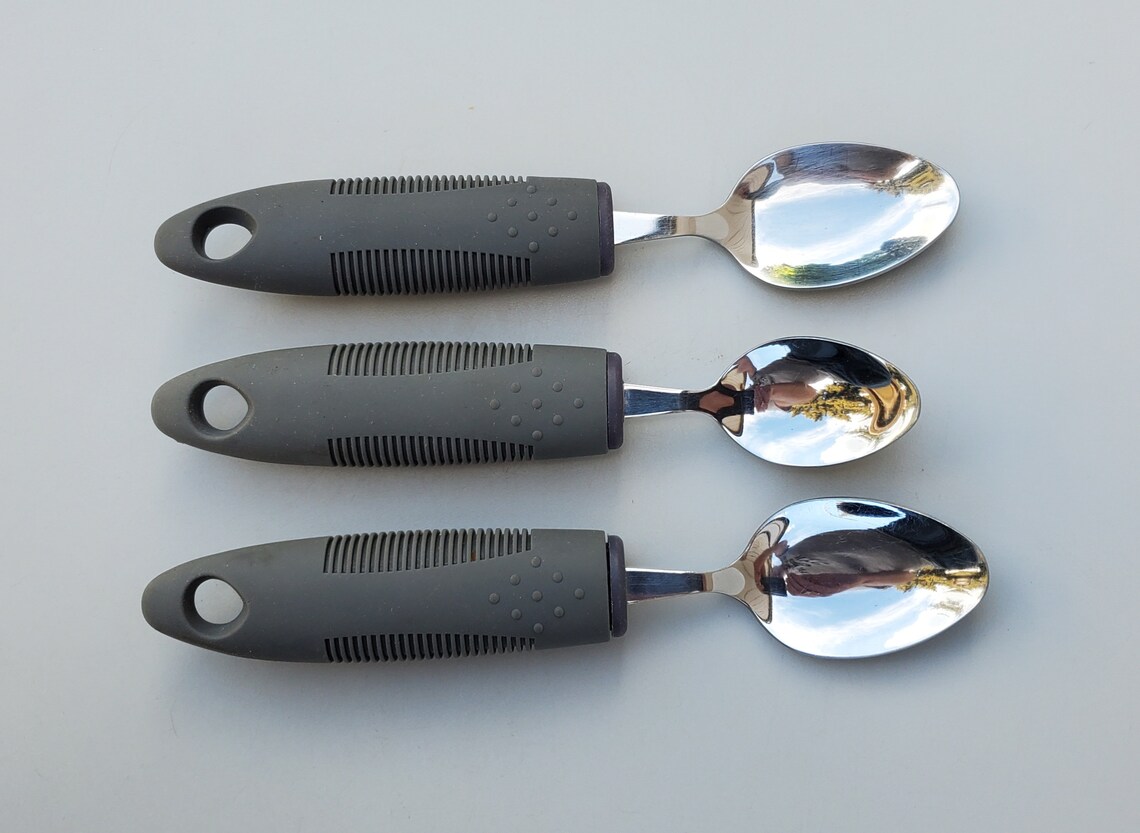 Adaptive Spoon Set - Set of 3 Spoons - Sure Grip Oversized Handles ...
