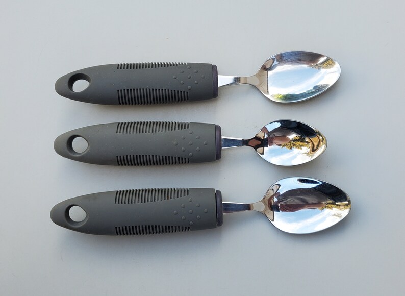 Adaptive Spoon Set - Set of 3 Spoons - Sure Grip Oversized Handles ...
