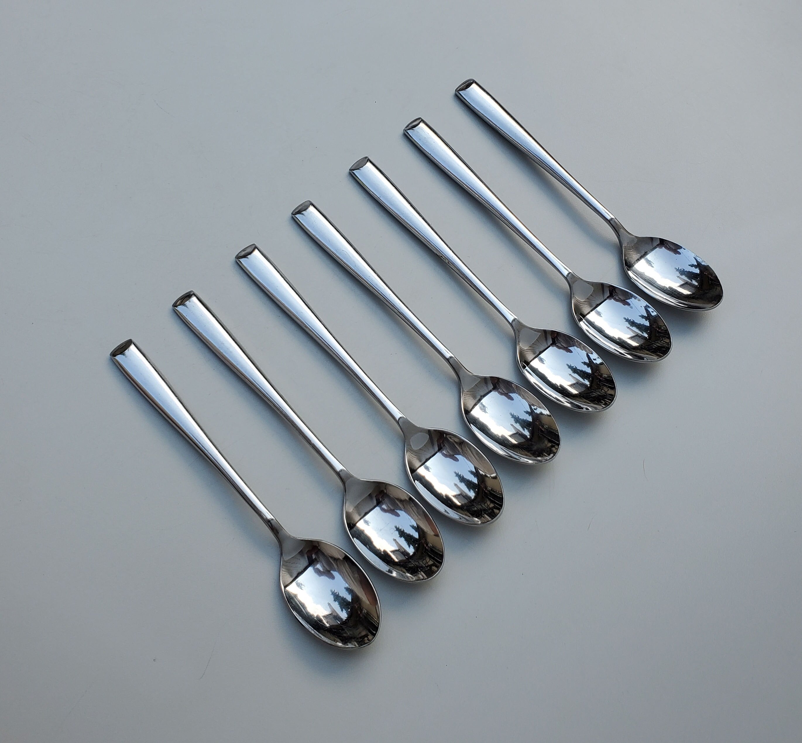 Cambridge Stainless CBS226 Pattern Set of 7 Soup Spoons Glossy Finish ...