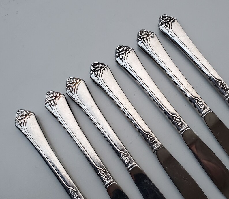 Oneida Stainless Betty Crocker Fantasy Rose Pattern Set of 7 - Etsy