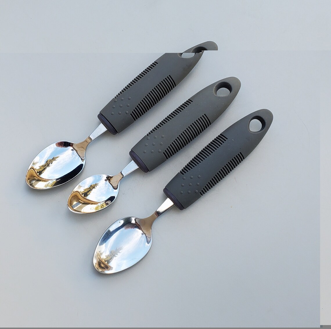 Adaptive Spoon Set - Set of 3 Spoons - Sure Grip Oversized Handles ...